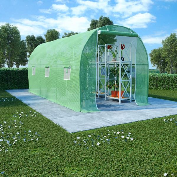 商品名:  Tidyard Walk in Tunnel Greenhouse with Windows and Door Gardening Outdoor Herbs Flowers Vegetable House Green for ...