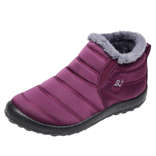 商品名:  Winter Boots for Women 2023 Women's Winter Flat Boots Warm Durable Shoes Fur Lining Ankle Snow Boots Flats Platfor...