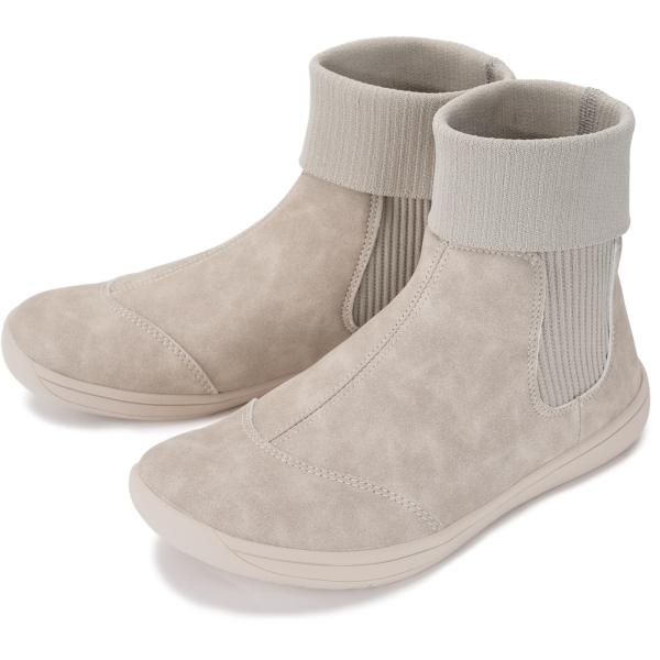 商品名:  WHITIN Women's Wide Barefoot Chelsea Boots Minimalist Bootie Zero Drop Size 9.5 Leather Flat Mid-Calf Cowboy Cowgi...