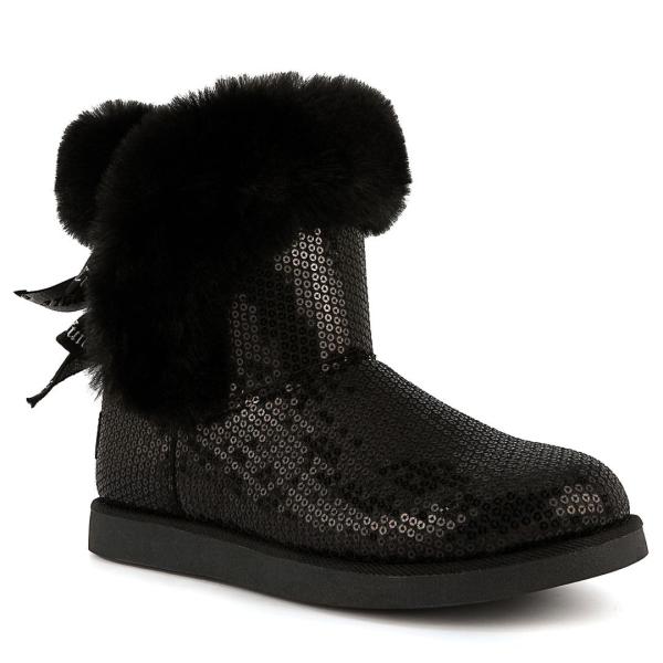 商品名: [Justchee] Juicy Couture - Botas de invierno para mujer, King2 Black Sequins, 8 US Juicy Couture Women's Slip On Wi...