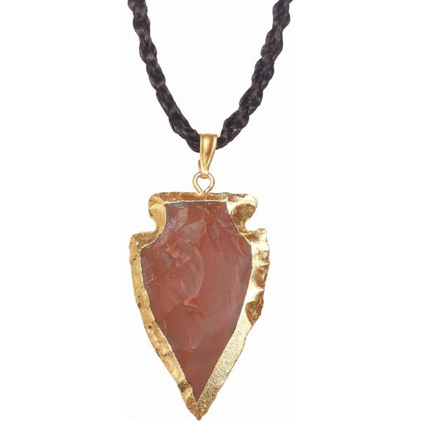 商品名ストーンコーター 天然レッドジャスパー ストーン ゴールド 電気メッキ 矢じり ネックレス ペンダント ハンドメイド ジュエリー メンズ レディース, M, 天然カーネリアンピアス。, 天然カーネリアンストーン イヤリングStone ...