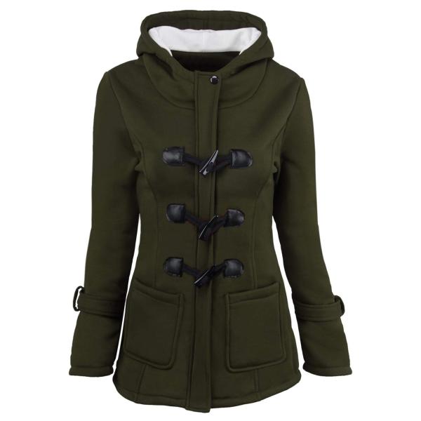 商品名:  SHOPESSA Mis Pedidos, Winter Coat for Women Zip Up Anorak Trench Coat with Horn Button Fleece Lined Hooded Jacket ...
