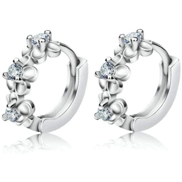 商品名:  Mini Flower Hoop Earrings Sterling Silver Snap Earrings For Women Jewelry Gift Usefulブランド: generic高さ: 2cm横幅: 2cm奥行...