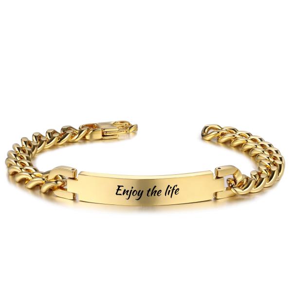 商品名:  OTXIXTO Custom Name Bracelets for Men/Women Personalized Couples Matching Bracelets Stainless Steel Engraved ID Ta...