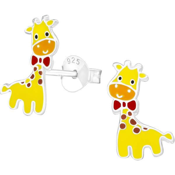 商品名ガールズ 925スターリングシルバー キリン 動物 スタッドピアス 誕生日プレゼント 若い女の子やプレティーン向け 低刺激性 軽量, スターリングシルバー, 宝石なしGirls 925 Sterling Silver Giraffe ...