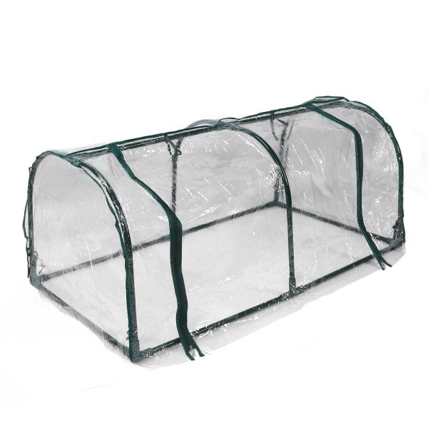 商品名:  Portable Mini Greenhouse, 47.2x23.6x18.9 Inch Outdoor Mini Garden Greenhouse Tent with Zipper Openings and Metal T...