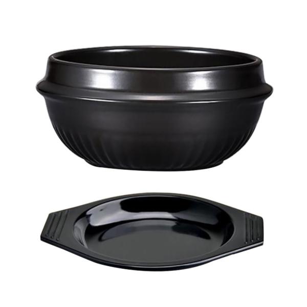 商品名:  Abaodam 1 Set Bibimbap Pot Ceramic Covered Stockpots Dolsot Hot Pot Nonstick Stock Pot with Lid Hot Rice Bowl Elec...