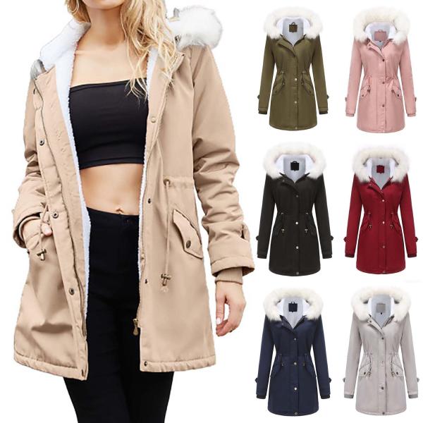 商品名:  YAFINMO Black Deals Friday 2023 Abrigos Para Mujer Womens Winter Dress Sherpa Lined Jacket Women Long Puffer Coat ...