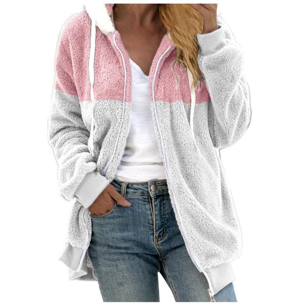 商品名:  Winter Jackets for Women 2023 Fashion Fleece Full Zip Jacket Oversized Fluffy Faux Fur Shacket With Hood Sherpa Ja...