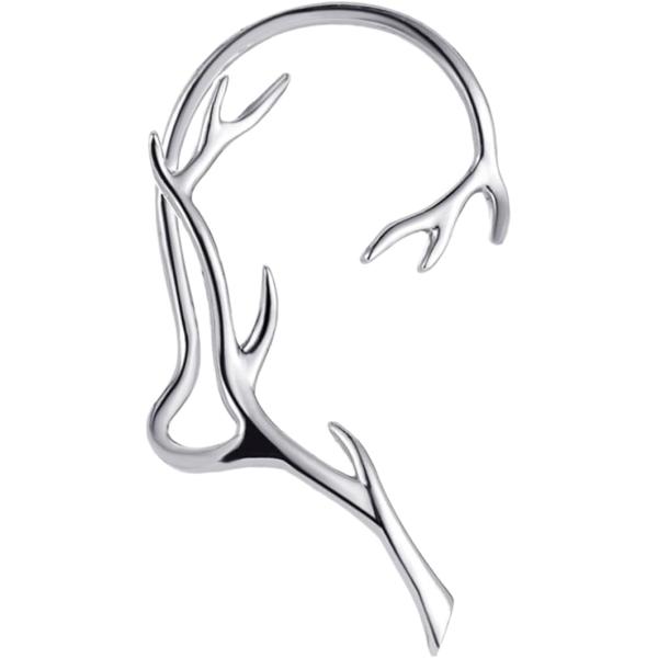 商品名HAPINARY 1pc Simple Branch Earrings Ear Wrap Crawler Clip on Earrings for Girls Filigree Ear Cuffs Climbers Elf Ears ...