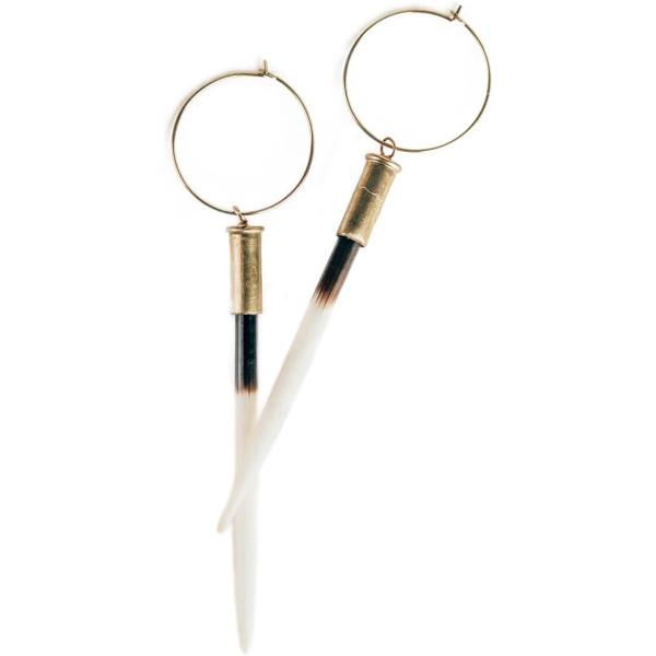 商品名The Original Beth ダットンクイルフープ, 真鍮 真鍮。 ヤマアラシ羽 弾丸ケーシング, 宝石なしThe Original Beth Dutton Quill Hoopsブランド：Generic商品サイズ：商品番号：色...