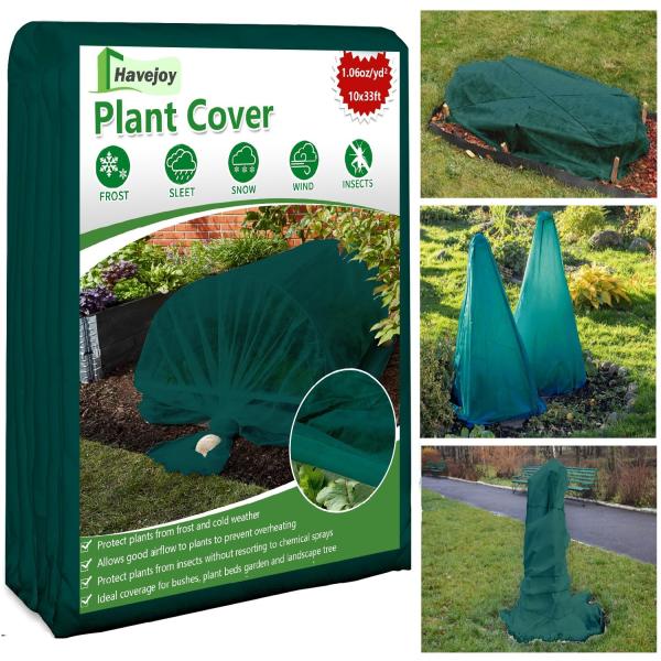 商品名:  Havejoy Plant Cover Freeze Protection, 33FT x 10FT Green Floating Row Cover Garden Fabric Plant Protector for Wint...