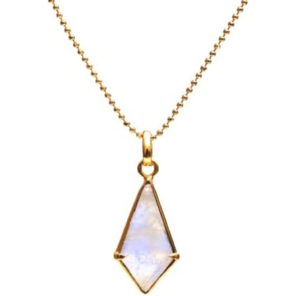 商品名Gempires 天然カイト ペンダントネックレス ハンドメイド ジュエリー 18インチネックレス 女性用, 真鍮, レインボームーンストーンGempires Rainbow Moonstone Kite Pendant Neckla...