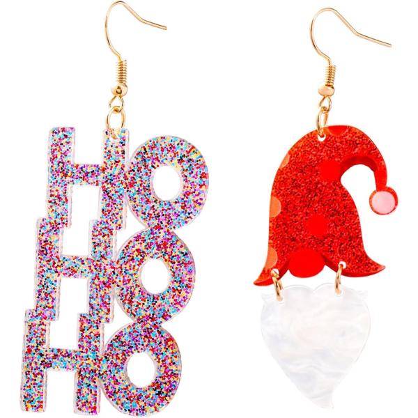商品名クリスマステーマイヤリング クリスマスツリー、ガーランド、クリスマス 輝く赤と緑のボールペンダントイヤリング クリスマスジュエリーギフト 女性/女の子向け, ステンレス鋼 ガラス 樹脂, 宝石なしChristmas Theme Ear...