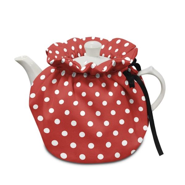 商品名:  Hechitok Red and White Dots Teapot Cozy Teapot Dust Proof Covers Insulated Kettle Tea Warmer Tea Cozies for Home K...