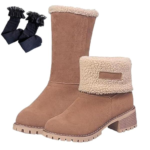 商品名:  ARTSIM Libiyi Boots, Libiyi Women's Chunky Heel Round Toe Snow Boots, Libiyi Seniors' Chunky Heel Winter Boots (Co...