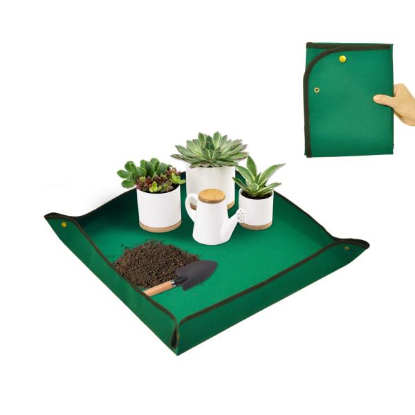 商品名:  LIGHT AND DUST New Thickening Potting Mat，Waterproof Plant mat，Green repotting mat，Oxford repotting mat for Indoor...