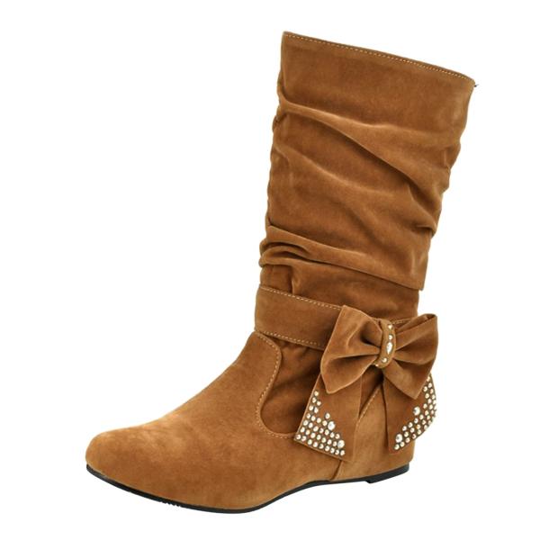商品名:  SBGMoSJ Extra Wide Calf Boots for Women Brown Black Knee High Boots Flat Women Women Platform Wedge Knee Boots Kne...
