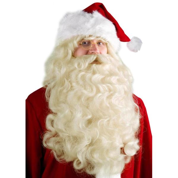 商品名:  Ccfurwo Deluxe Santa Beard and Wig Set Professional - Santa Claus Wig, 22'' Blonde Santa Beard, Blonde Eyebrow, Gl...