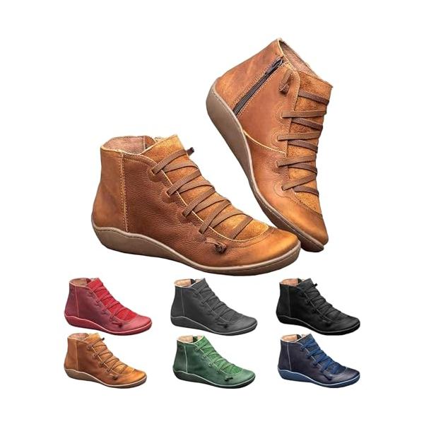 商品名:  Keilani Women'S Vintage Ankle Boots, Keilani Boots, Keilani Libiyi Vintage Strappy Ankle Boots For Women (Brown,8)...