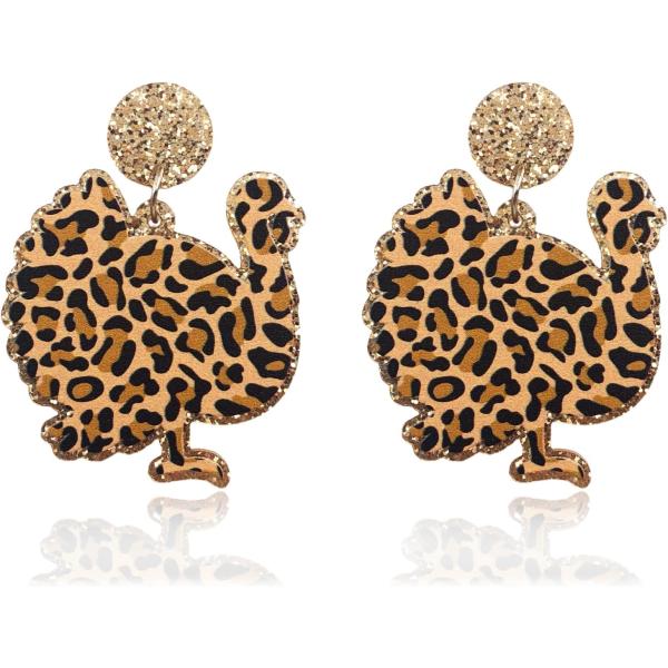 商品名感謝祭 七面鳥 イヤリング 面白い 秋 イヤリング かわいい 漫画 アクリル ゴブル チキン ダングルイヤリング レディース ガールズ 秋 感謝祭 ジュエリーギフト, アクリル, 宝石なしThanksgiving Turkey Ear...