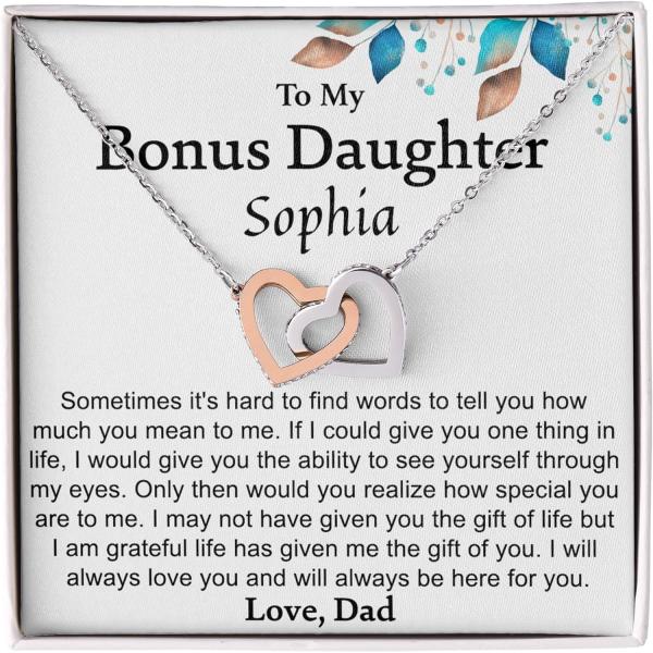 商品名FAITHMONK 娘/孫娘/ステップ娘へのギフト 誕生日 父娘へのギフト お父さんから娘へのパーソナライズされたクリスマスギフト お母さんからの娘ネックレス 祖母からの孫娘ギフト, ステンレス鋼, キュービックジルコニアFAITHM...