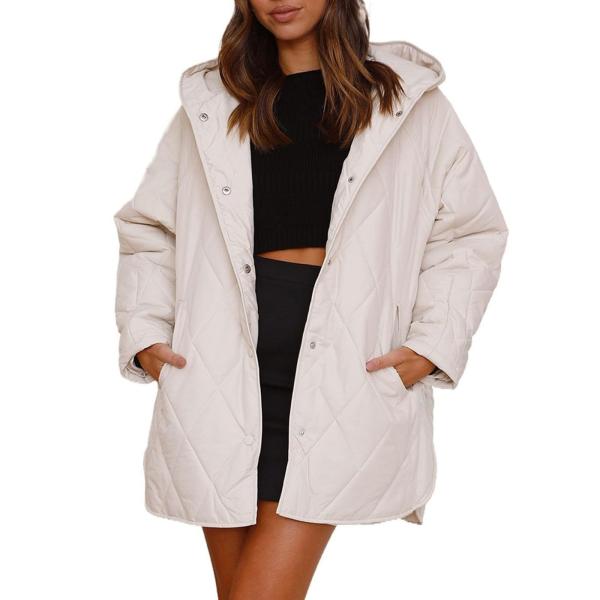 商品名:  SHAOBGE Outfits for The Office Women's Winter New Casual Diamond Quilted Hooded Lightweight Jacket Coat The Light ...