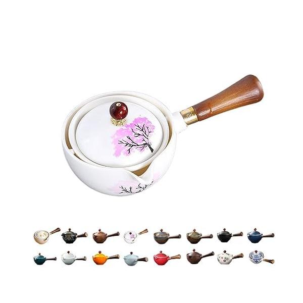 商品名:  Axurhui Magic Teapot,Magic Teapot Cat,Ceramic Portable Travel Tea Set,360 Rotation Teapot And Infuser,Cute Cat Mag...