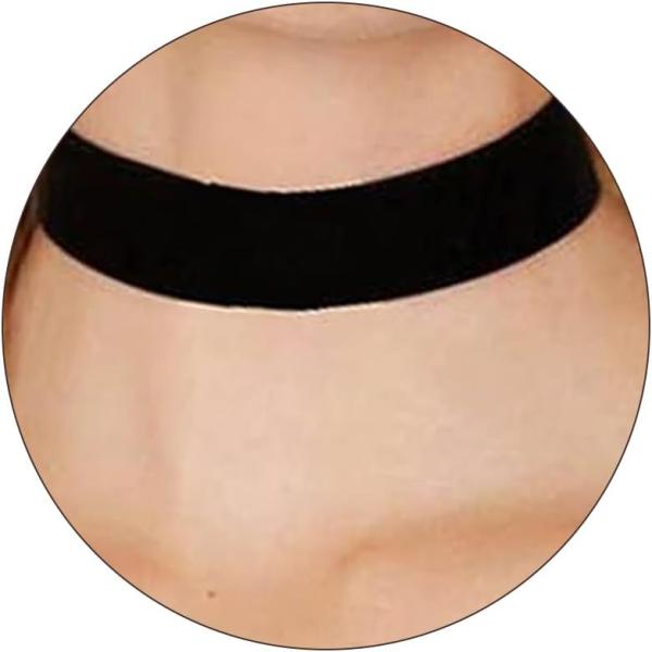 商品名JAVARNV ブラックベルベットチョーカーネックレス レディース 調節可能なベルベットチョーカーと襟ネックレス ゴスパンクスタイルアクセサリー クリスマスギフト(ブラック), Adjustable, 金属, 宝石なしJAVARNV ...