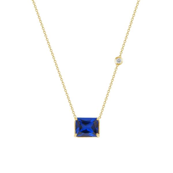 商品名:  Valla Jewelry 14K Yellow Gold Blue Sapphire Pendant Necklace For Womenブランド: Valla Jewelry商品番号: 色: Blue, Yellow Gol...