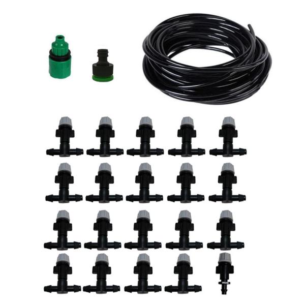 商品名:  BE-TOOL Gray Atomizing Sprinkler Drip Irrigation Set Greenhouse Micro Automatic Drip Irrigation System Kit with 10...