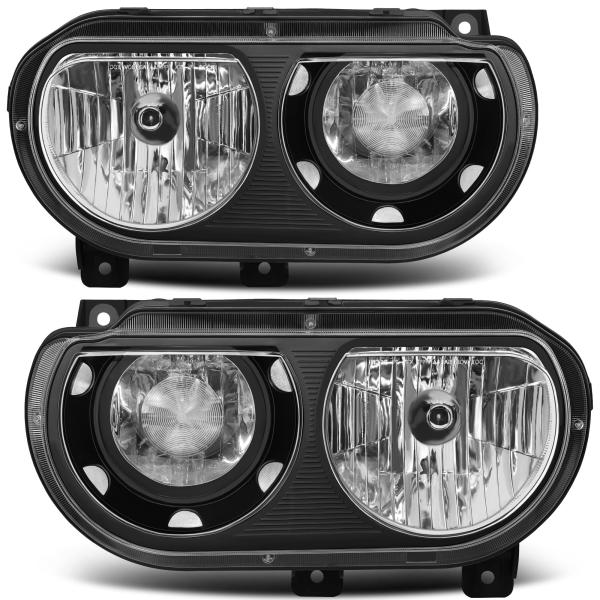 商品名:  Jenuo Headlights Assembly Fit For 2008-2014 Dodge Challenger 2008 2009 2010 2011 2012 2013 2014 Dodge Challenger 0...