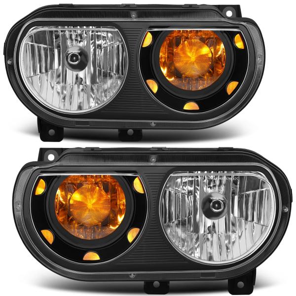 商品名:  Jenuo Headlights Assembly Fit For 2008-2014 Dodge Challenger 2008 2009 2010 2011 2012 2013 2014 Dodge Challenger 0...