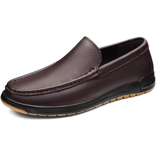 商品名GSLMOLN Men Premium Leather Loafer Shoes,Lightweight Shoes Durable Non Slip Formal Shoes for Wedding Business Party B...