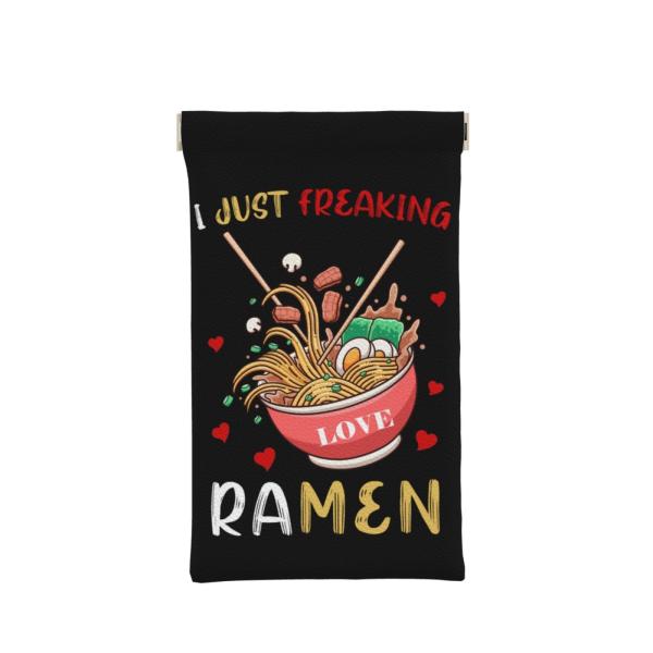商品名:  GAGADUCK I Just Freaking Love Ramen Squeeze Top Sunglasses Case Soft Glasses Case Portable Leather Sunglass Pouch ...