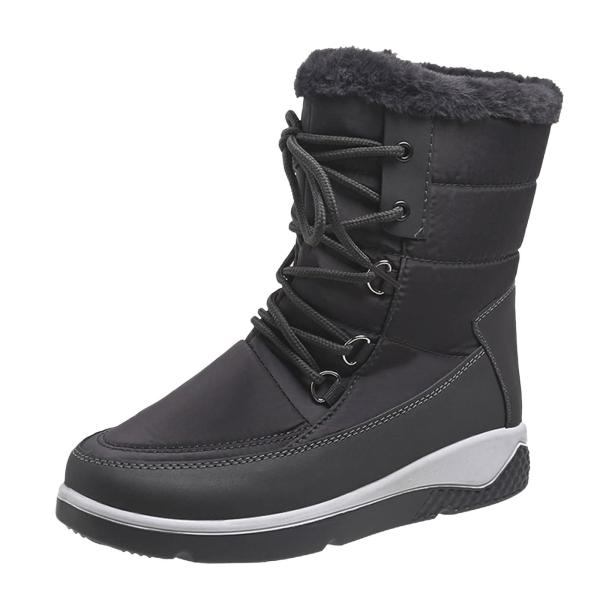 商品名:  ENVEZ Ladies Winter Snow Boots Waterproof Anti Slip Wedge Platform Mid-Calf Boots Thermal Fur Lined Wide Fitting S...
