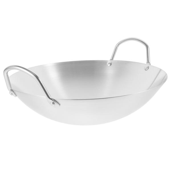 商品名:  TIDTALEO Stainless Steel Wok Griddle Pan Deep Wok Pan Woks &amp; Stir-fry Pans Stainless Steel Pan Nonstick Saute ...