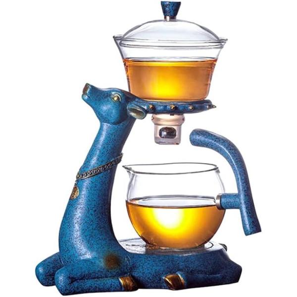 商品名:  Semi Automatic Tea Set Magic Teapot High Borosilicate Glass Teapot Turkish Drip Pot Infuser Tea Coffee Pot Heat-re...