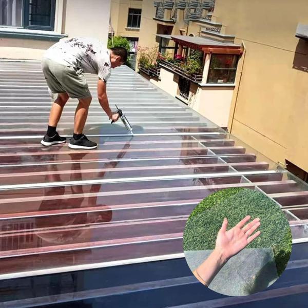 商品名:  1.2mm Polycarbonate Plastic Sheet, Clear Pergola Roofing Canopy Cover, Polycarbonate Panel Roofing Sheets,Greenhou...