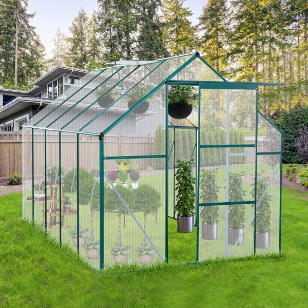 商品名:  6X10FT Polycarbonate Greenhouse Raised Base and Anchor Aluminum Heavy Duty Walk-in Greenhouses for Outdoor Backyar...