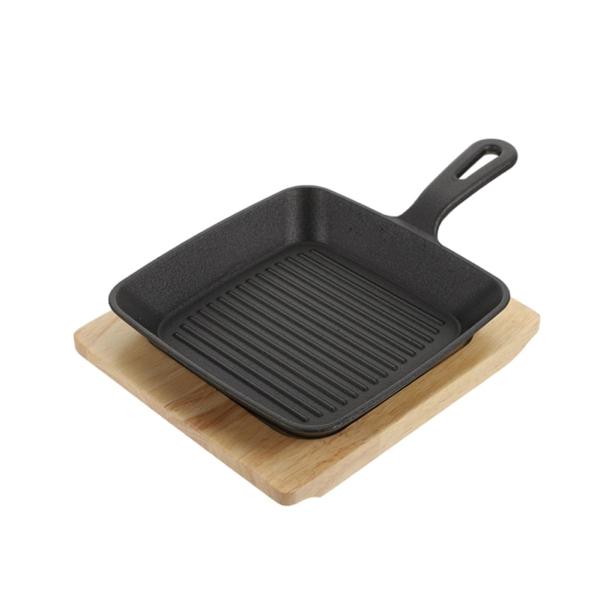 商品名:  Zerodeko 1 Set Teppanyaki Plate Marble Coated Pan Steak Bacon Pan Fajita Plate Square Grill Cookware Japanese Stea...