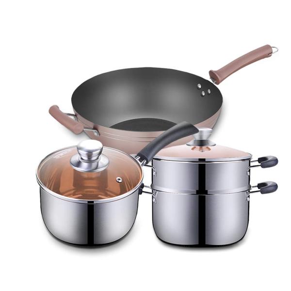 商品名:  DARBUT Cook Cookware Set Kitchenware Set A Full Set of Household Cooking Pots Household Cooking Pans Three-Piece C...