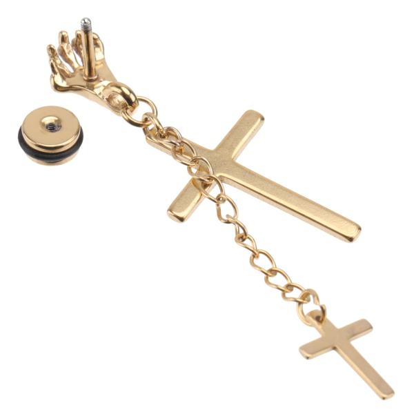 商品名:  CALLARON 1pc Cross Earrings Appendix Chic Miss Stainless Steelブランド: CALLARON商品サイズ: 2.5x1.6cm高さ: 1.4986cm横幅: 3.9878...