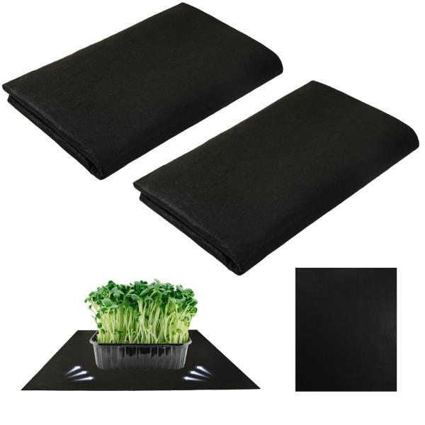 商品名: ECcandiedhaws 自動植物散水マット 47.2インチx39.4インチ 植物用キャピラリーマット 水やりマット 鉢植え植物用自動散水システム 厚さ3mm 温室屋内植物用 自己散水マット 2枚パック ECcandiedhaw...