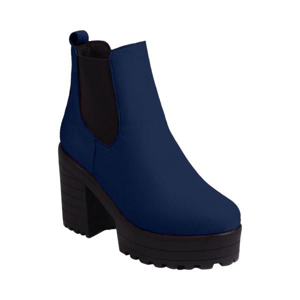 商品名:  NEBZCIV Workout Shoes Fall/Winter Suede Boots for Women Chunky High Heel Round Toe Short Boots Platform Ankle Boot...