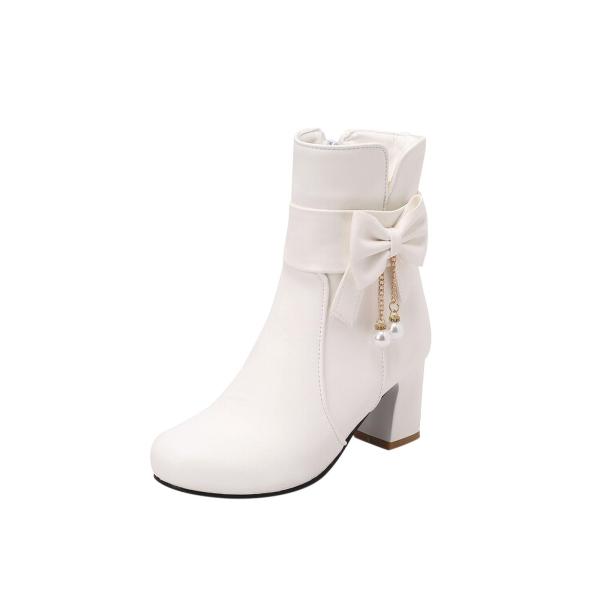 商品名:  NEBZCIV Women Snow Boots Boots for Women Ankle Booties Winter Thick High Heel Short Boots for Women Round Toe Plat...
