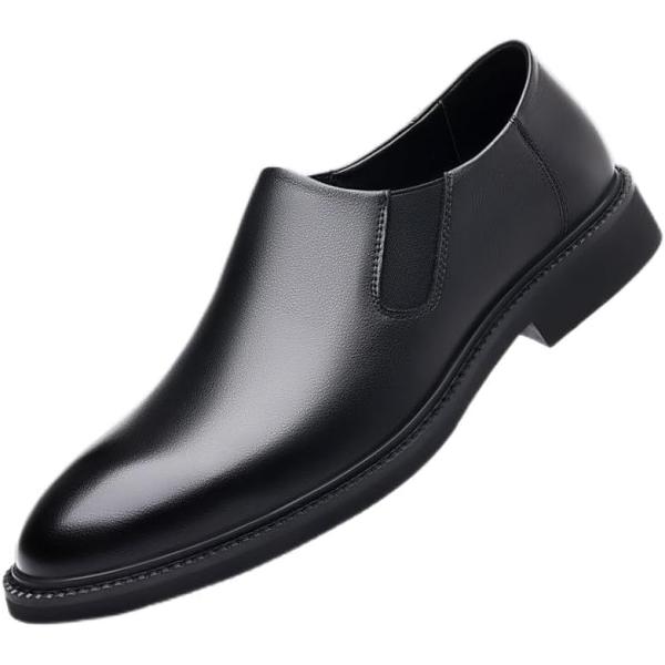 商品名Formal Oxford Shoes for Men Slip On Non Slip Rubber Sole Anti-Slip Block Heel Walking (Size : 9, Color : Brown)ブランド：S...