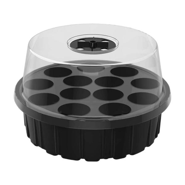 商品名:  ＫＬＫＣＭＳ 13 Cells Seedling Starting Tray Kit Germination Tray with Vents 8x5inch Mini Greenhouse Kit Starter Tray fo...