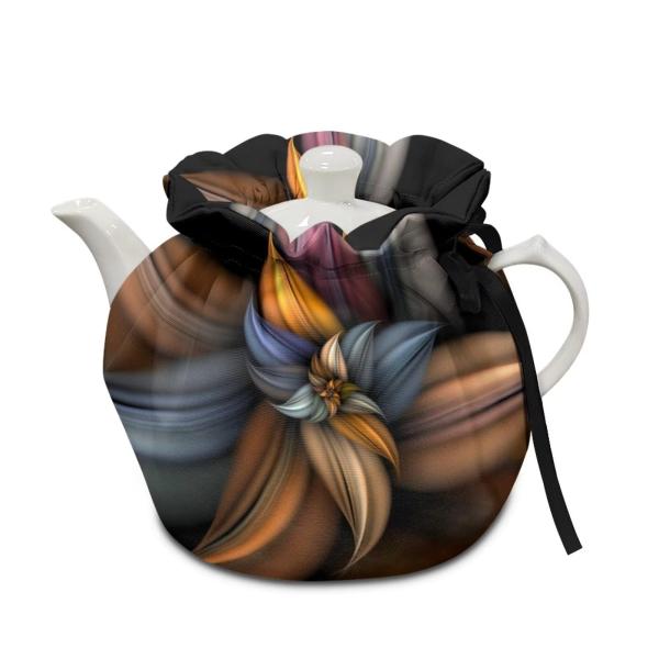 商品名:  XXQGOMG Tea Cosy for Teapot Art Floral Insulated Tea Pot Dust Cover Drawstring Teapot Cover to Keep Warm Kitchen H...