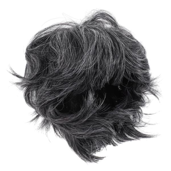 商品名:  KICHOUSE Old Male Wig Old Lady Wig Cosplay Supply Stage Performance Short Grey Wig Men Curly Wig Old Person Wig Wh...